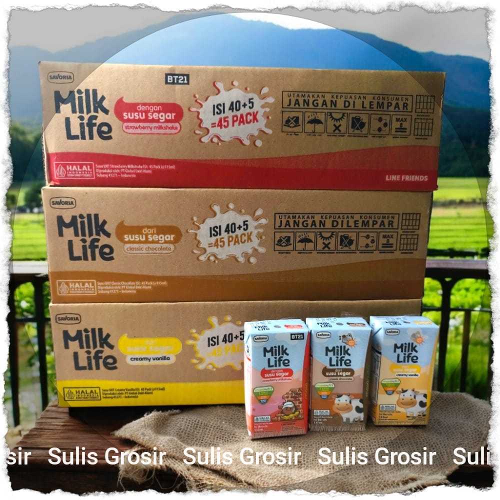 Jual Milk Life Susu UHT 1 Dus 115ml x 45 pcs Bisa Mix Rasa | Shopee Indonesia