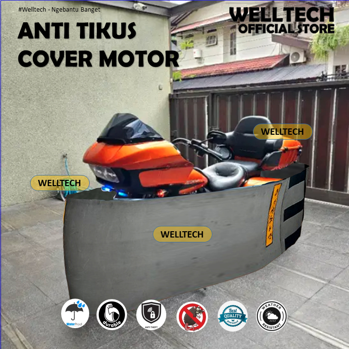 Jual Anti Tikus Cover Harley Davidson MOGE Motor Sarung Pelindung Tebal ...