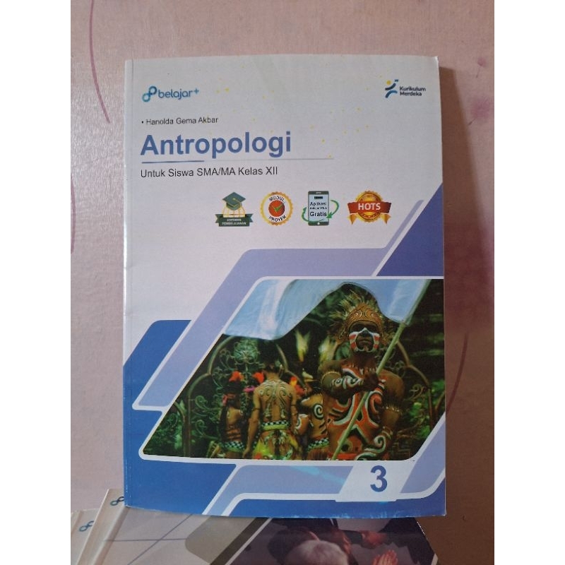 Jual buku antropologi kelas 12 XII 3 sma ma merdeka belajar plus kurikulum merdeka | Shopee ...