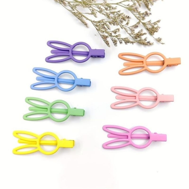 Jual Jepit Rambut Clip Kelinci Besi / Bunny Steel Hair Clip Glossy / Jepit Kelinci Lucu / Jepit ...