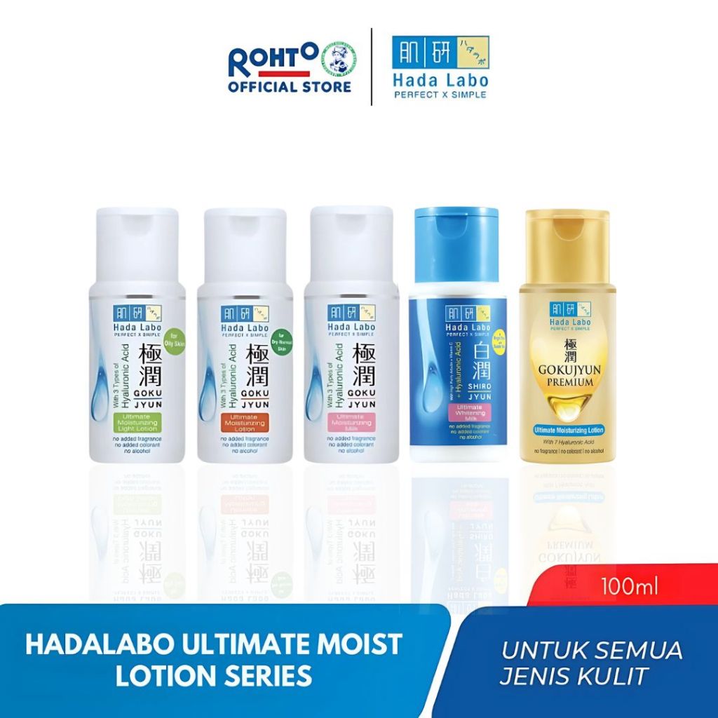 Jual HADA LABO Gokyujun & Shirojyun Ultimate Lotion Series | Netto ...