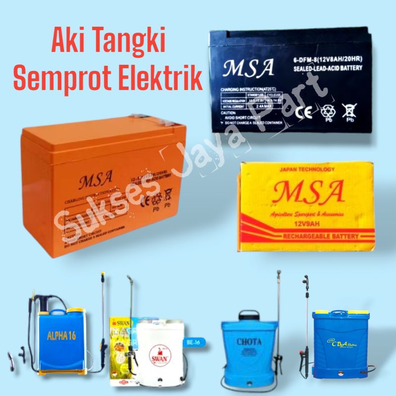 Jual Aki Tank semprot elektrik 12V 8Ah 12V 9ah aki UPS aki sepeda ...