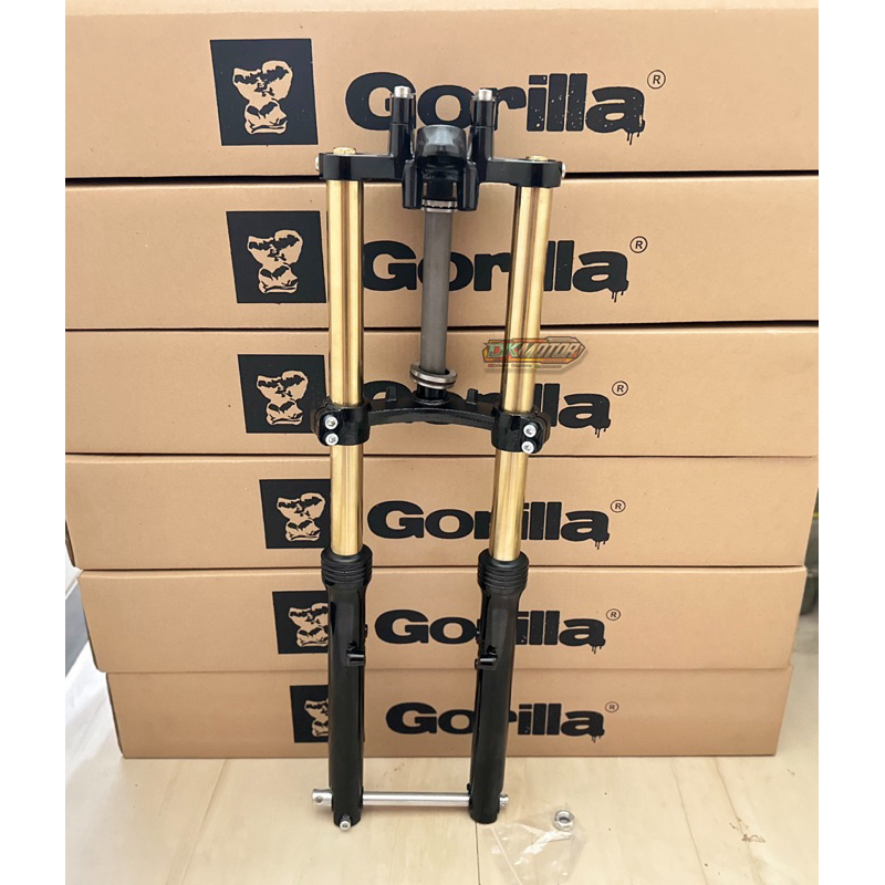 Jual Shock Skok Depan NINJA R Old Gorilla Black As Gold pnp RX KING RXZ RXS RXR | Shopee Indonesia