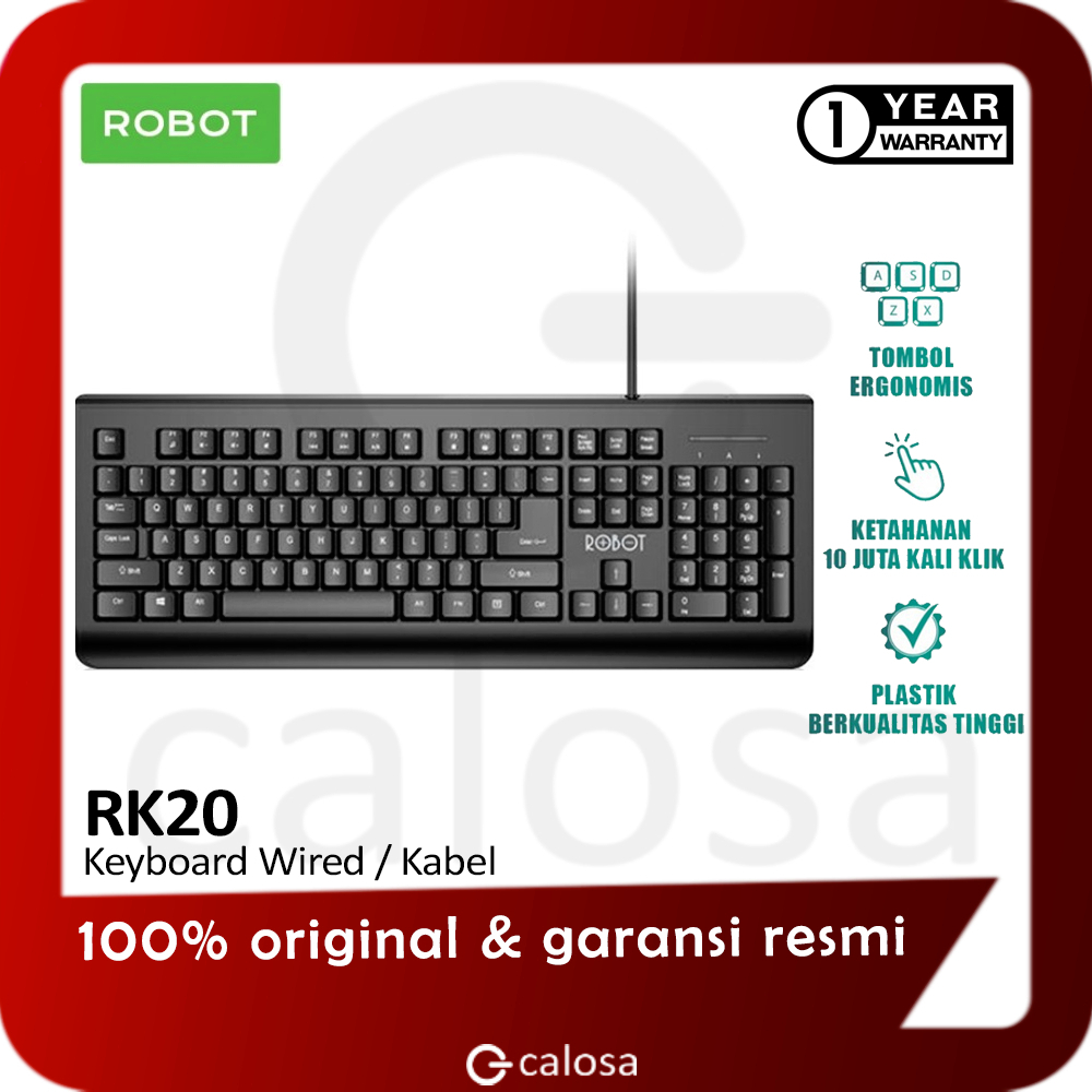 Jual ROBOT Wired Keyboard USB Kabel RK20 | Shopee Indonesia