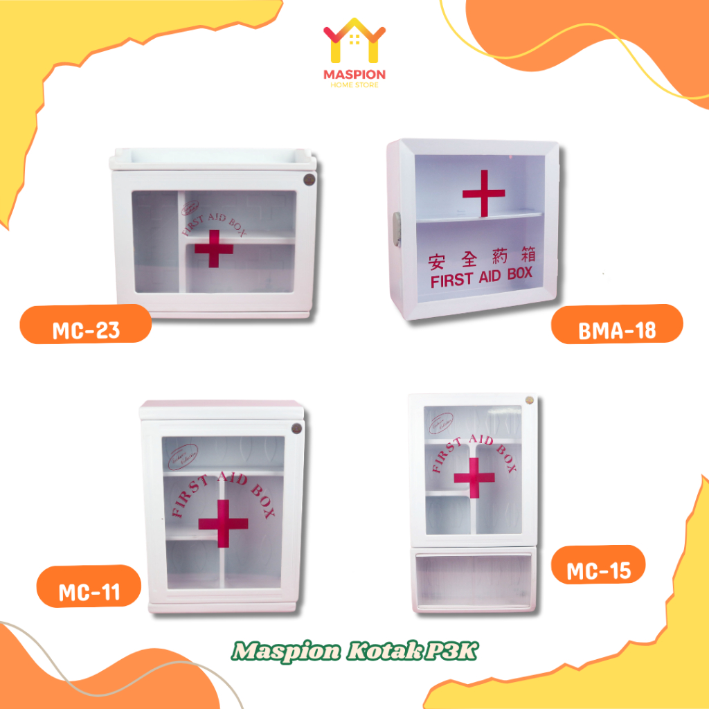 Jual Maspion P3K Kotak Obat Dinding First Aid Box BMA18 MC23 MC11 MC15 ...