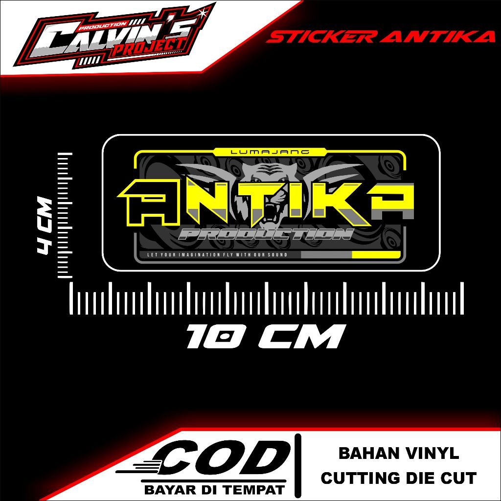 Jual STIKER SOUND SYSTEM ANTIKA PRODUCTION BAHAN BONTAK BY CALVINS ...