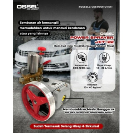 Jual Mesin Semprot Cuci Motor Power Sprayer Steam JET CLEANER JET-22 ...