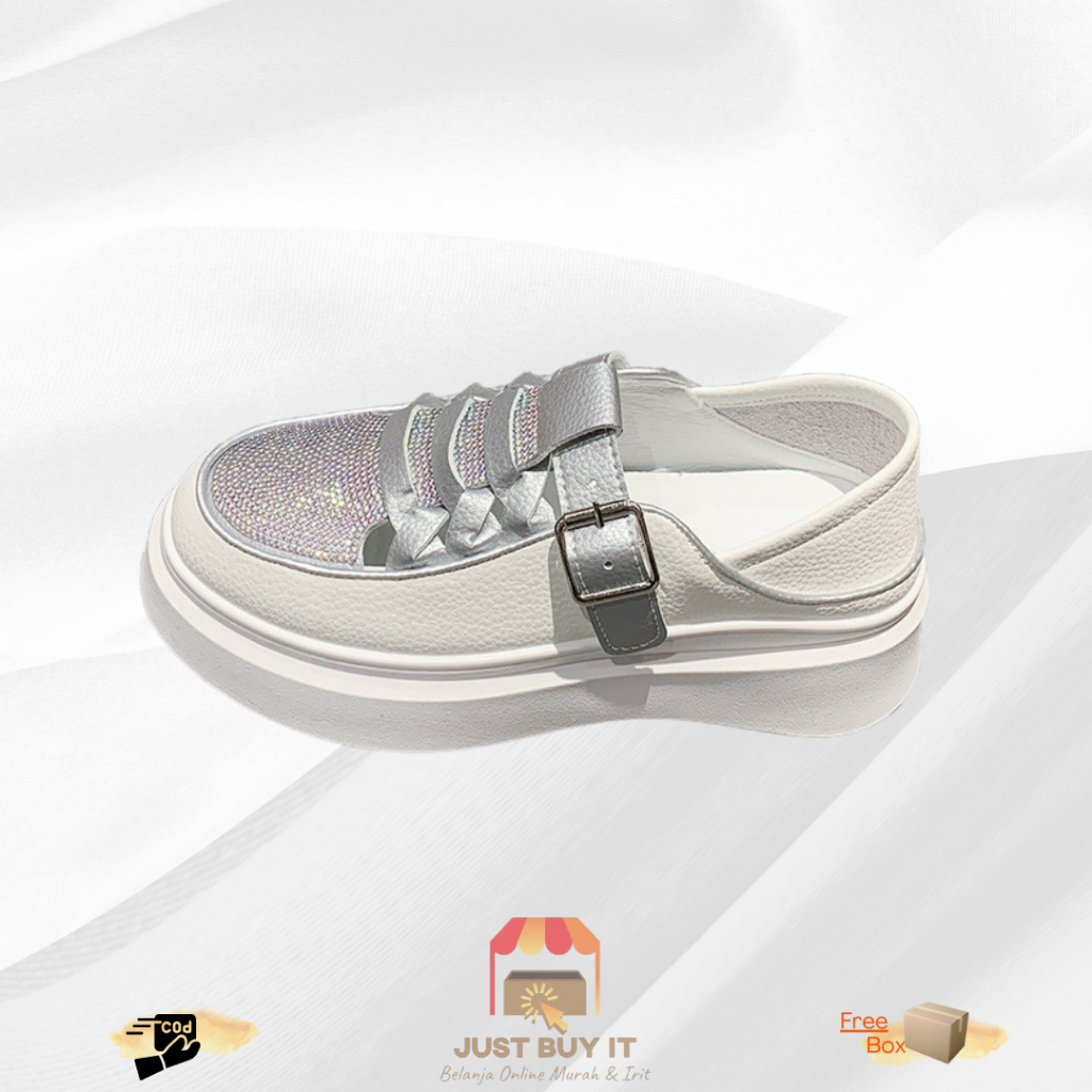 Jual FREE BOX Sepatu Tinggi Wanita Sneakers Casual Modern Fashion Looks ...