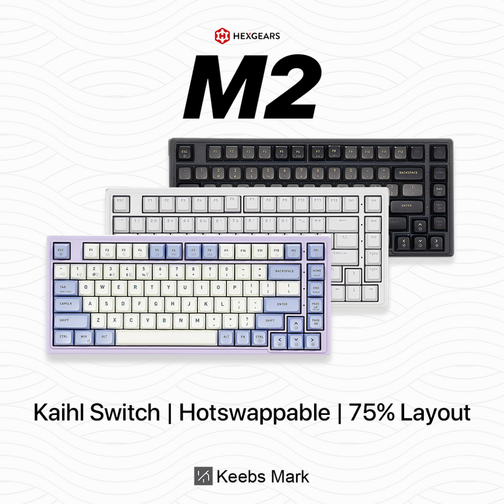 Jual Hexgears M2 75% Layout Wired Mechanical Keyboard | Shopee Indonesia
