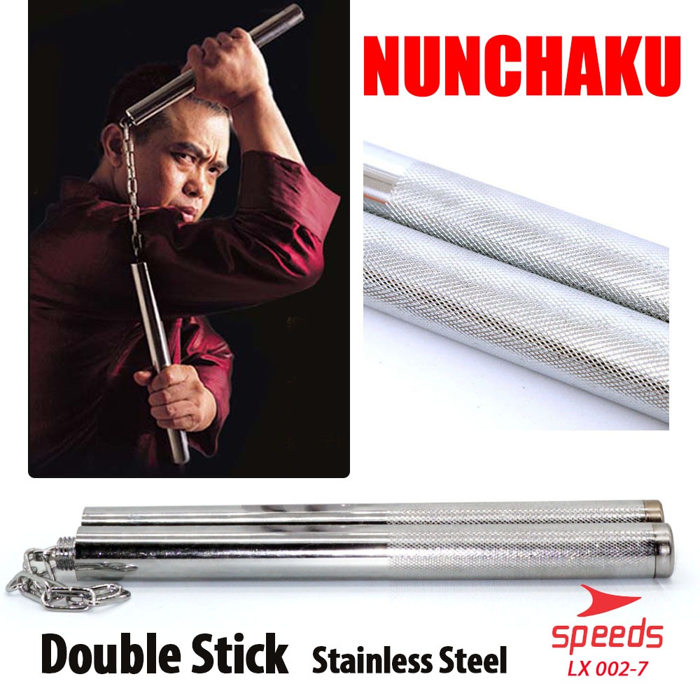 Jual SPEEDS Ruyung Besi Nunchaku Nunchuck Double Stick Tongkat Bela ...