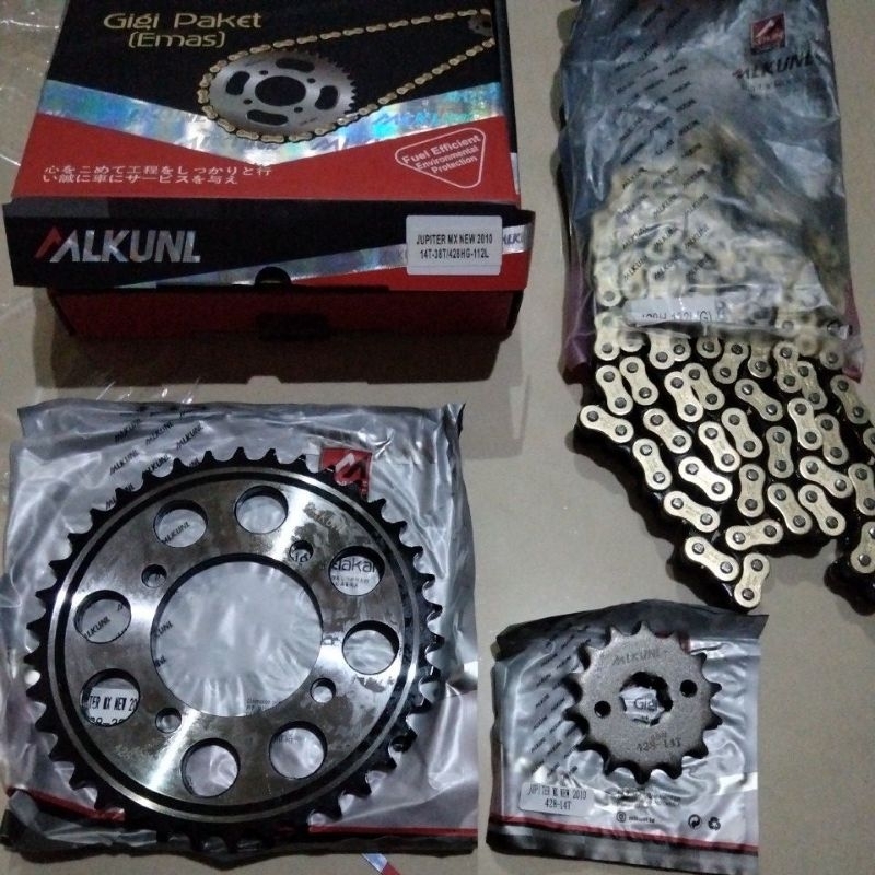 Jual GEAR GIR SET MLKUNL TYPE SSS RACING 428HG RANTAI CHOHO JUPITER MX ...