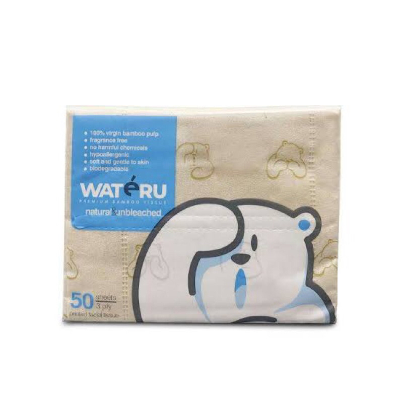 Jual Wateru Premium Bamboo Tissue / Tisu Bambu - PopUp Printed Tissue ...