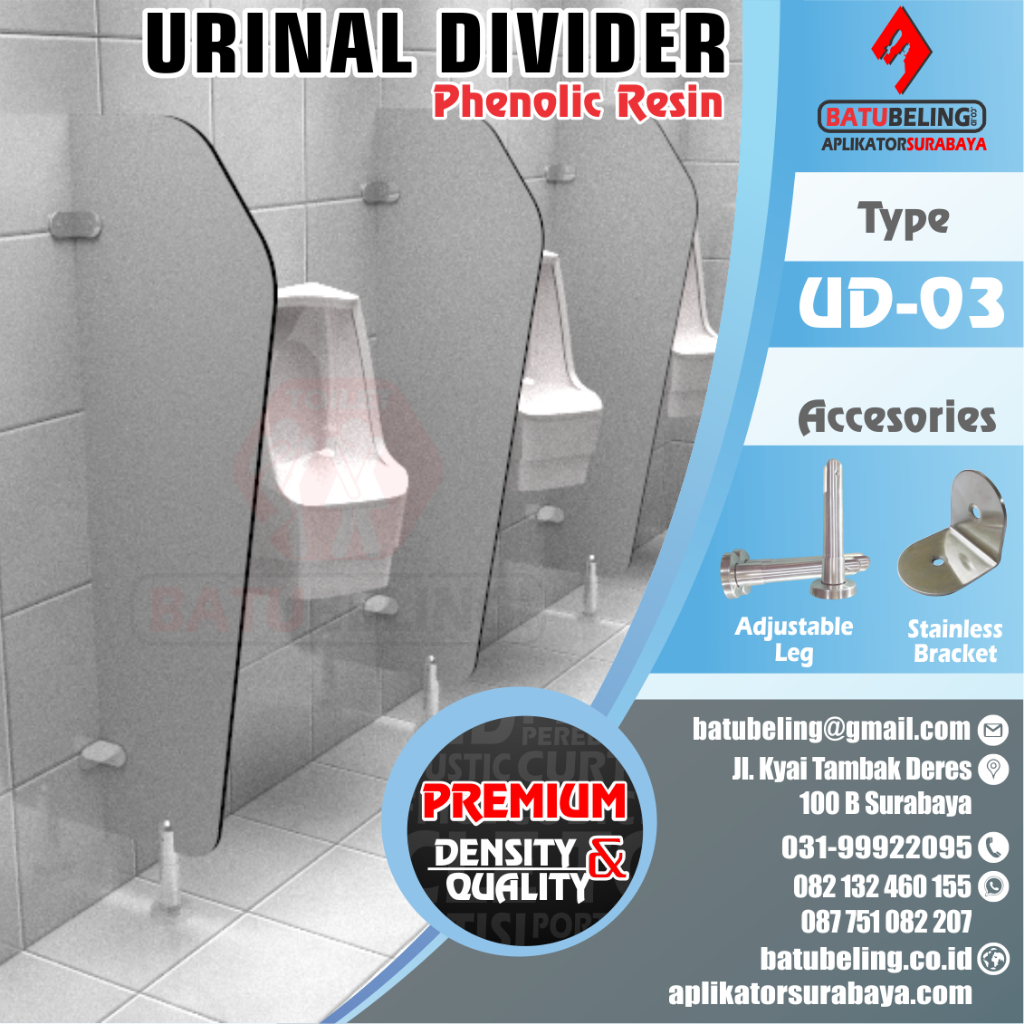 Jual Sekat Urinoir Phenolic Resin Tebal 12mm - Sekat Urinal Kamar Mandi ...