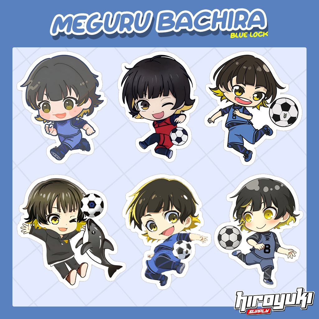Jual Sticker Anime Blue Lock Meguru Bachira Chibi | Shopee Indonesia