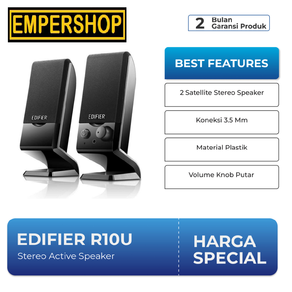 Jual Edifier Multimedia Stereo Active Speaker - R10U | Shopee Indonesia