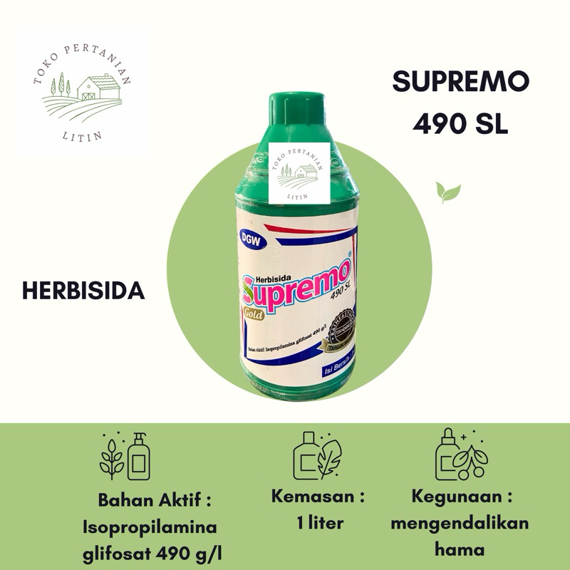 Jual Supremo 490 SL - 1 Liter ( Herbisida ) Mengendalikan Gulma Kelapa ...
