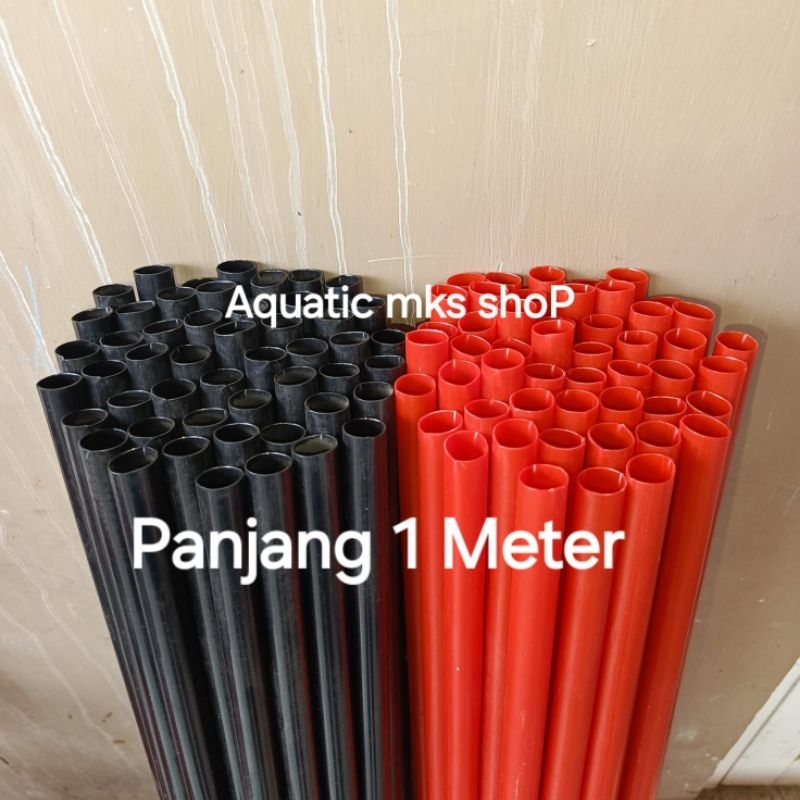 Jual Pipa Aquarium 5/8 Warna Merah & Hitam Panjang 1 Meter | Shopee ...