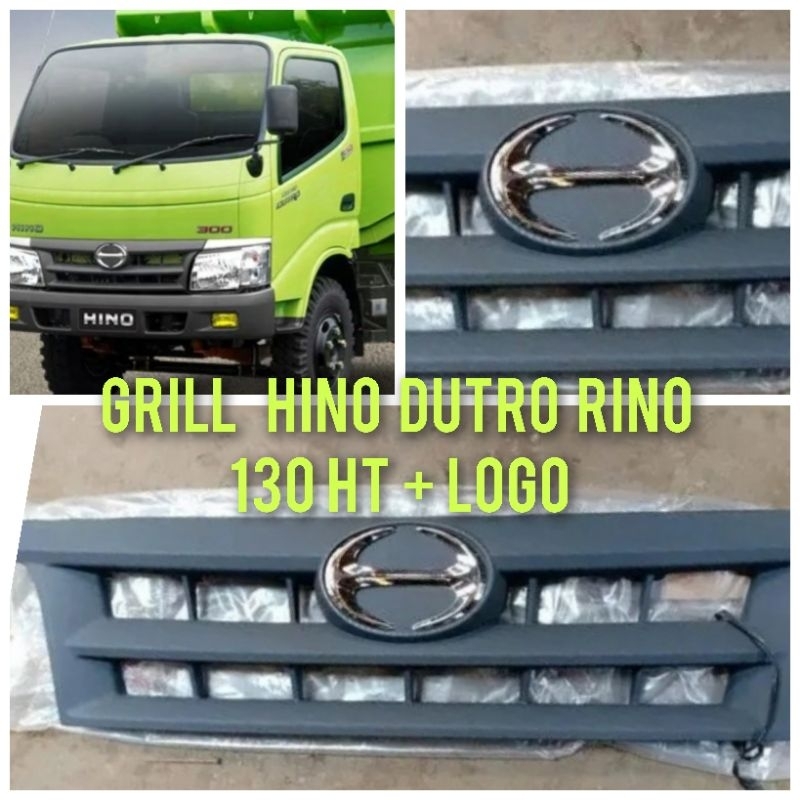 Jual GRILL DEPAN FRONT GRILL HINO DUTRO 130 HT + LOGO | Shopee Indonesia