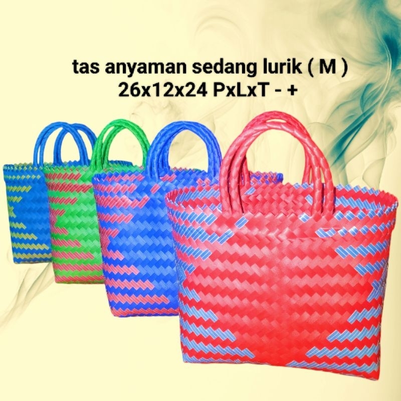 Jual Tas Anyaman Tanggung Lurik M/Tas Paket Sembako/Tas Hajatan Nasi ...