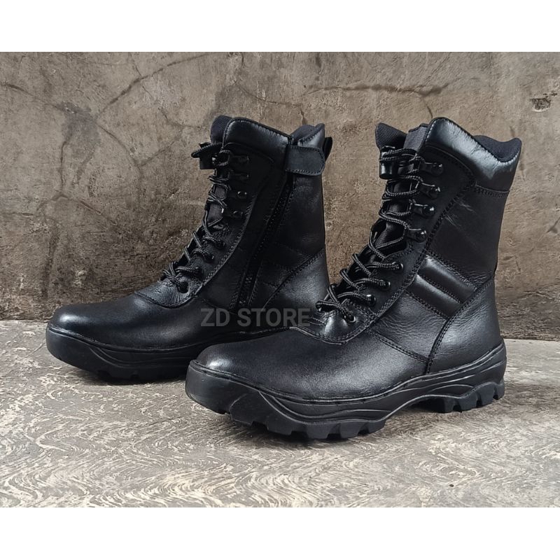 Jual SEPATU PDL FULL KULIT TACTICAL TNI/SEPATU PDL TACTICAL POLRI ...