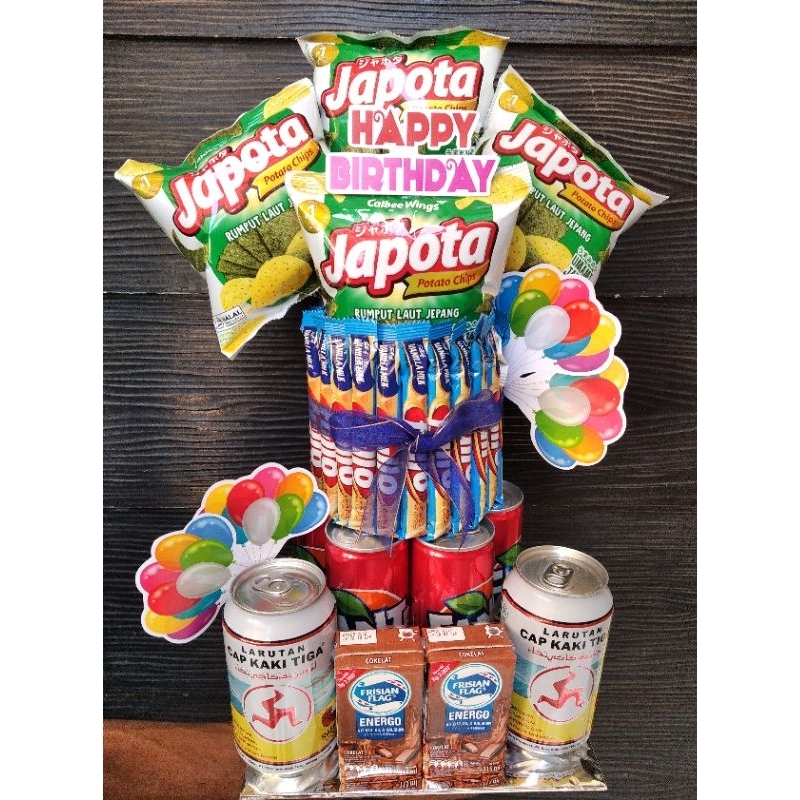 Jual buket snack / kue ultah snack | Shopee Indonesia