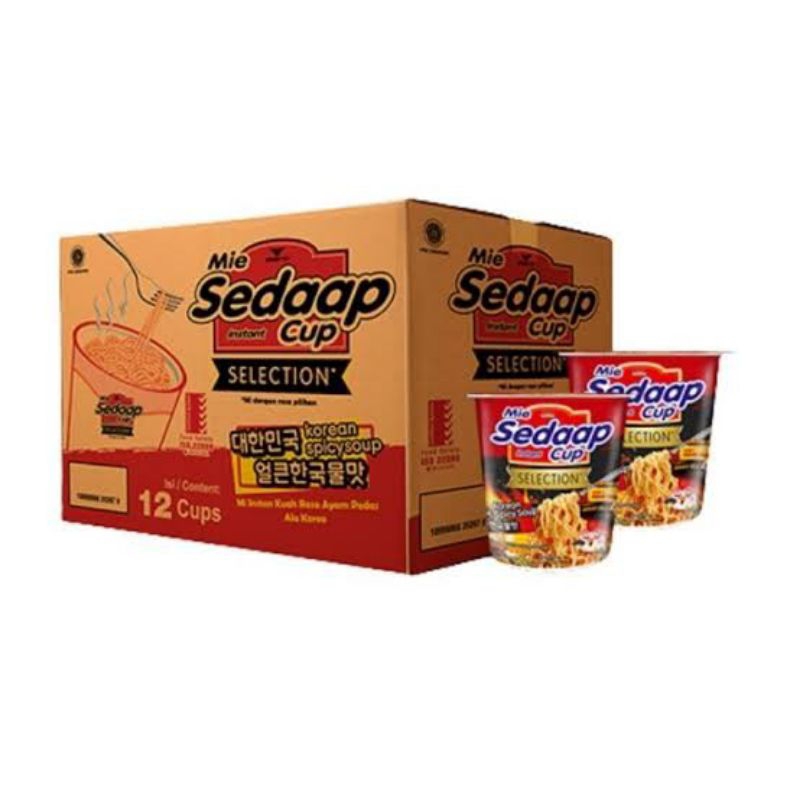 Jual Mie Sedaap instant cup SELECTION KOREAN SPICY SOUP 75 gr ( 1 dus ...