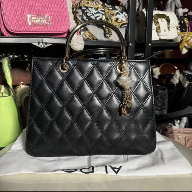 Jual Tas - ALDO QUILTED SATCHEL Black | Shopee Indonesia