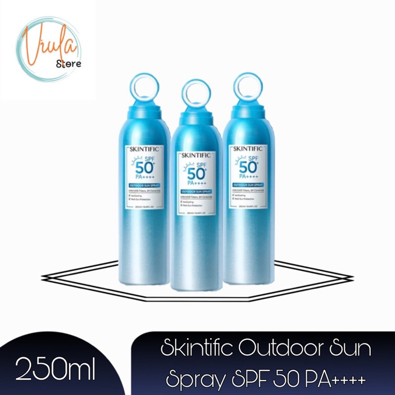 Jual Skintific Outdoor Sunscreen Spray SPF 50+ PA++++ 250ml | Shopee ...