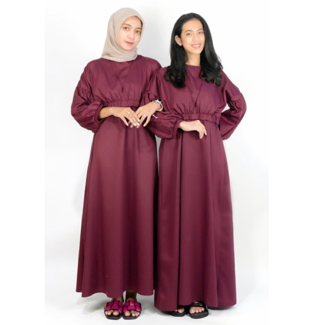 Jual [Marasoe] ELVEERA DRESS - Dress Gamis Lebaran Raya Dress Gamis ...