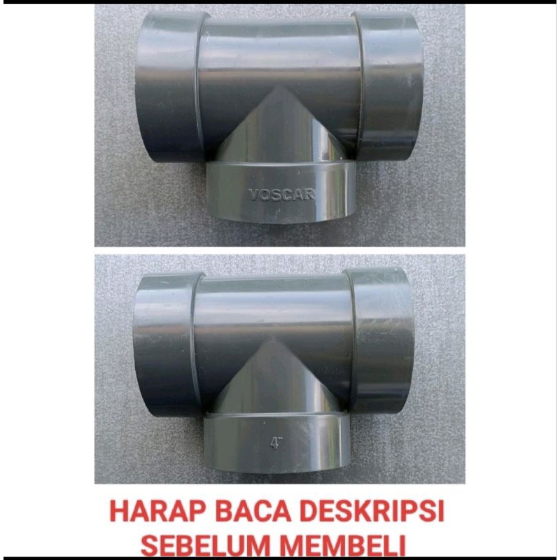 Jual Tee T Bukan Rucika D 4 " Inch Sambungan Pipa PVC | Shopee Indonesia