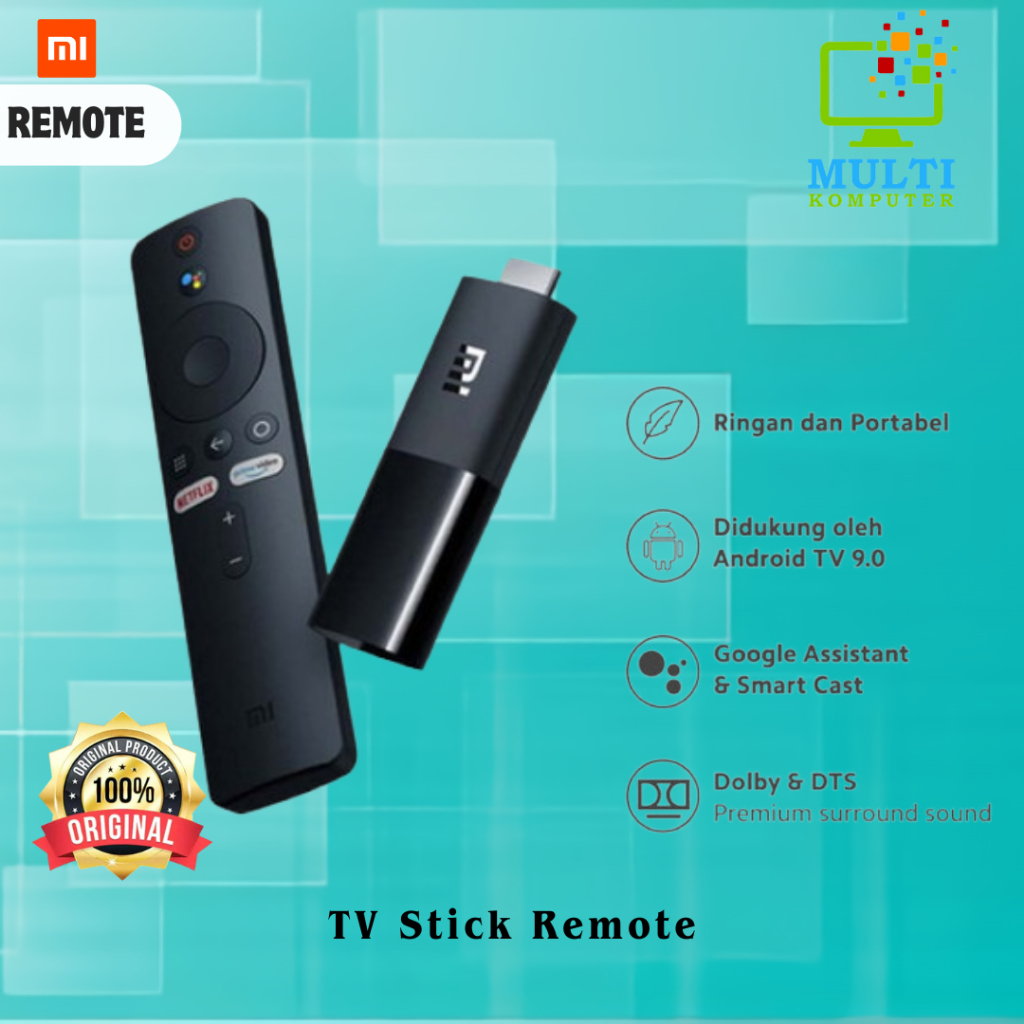 Jual TV Stick Remote Xiaomi Mi TV Stick 1080 UHD Quadcore Smart Android ...