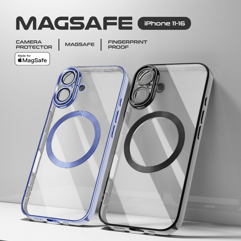 Jual Iphone 16 PRO MAX PLUS Case Clear Metallic Magsafe With Camera ...