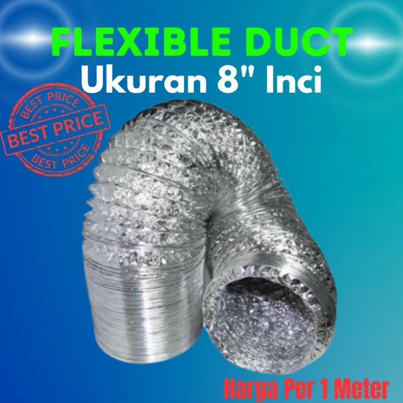 Jual Pipa Exhaust Fan 8 inch 20 cm / Cerobong Asap Flexible Ducting ...