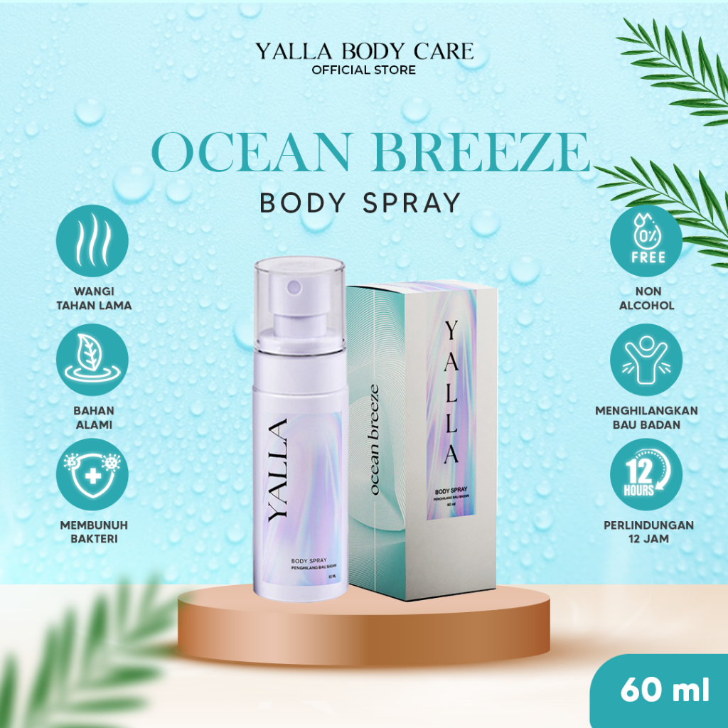 Jual Yalla Body Care Deodorant Spray Penghilang Bau Badan Fragrance non ...