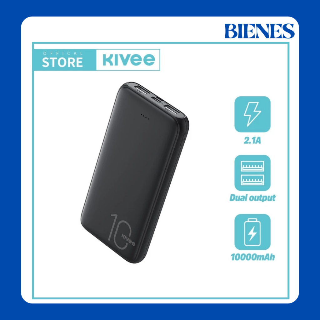 Jual Kivee x Bienesstuff Powerbank murah mini 10000 mah power bank fast ...