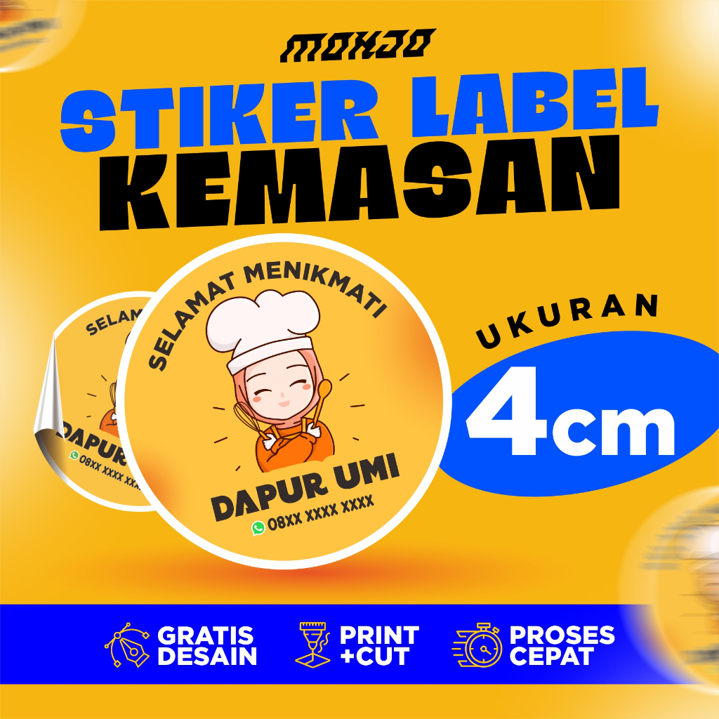 Jual STIKER LABEL MAKANAN STIKER SALAD STICKER CAMILAN SNACK SIAP ...