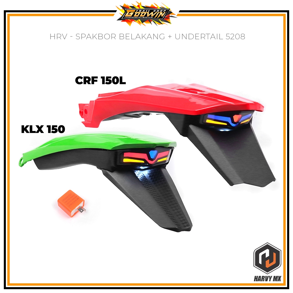 Jual Spakbor Slebor Belakang Undertail Stoplamp LASER LED Flasher HARVY MX CRF 150L KLX DTRACKER ...