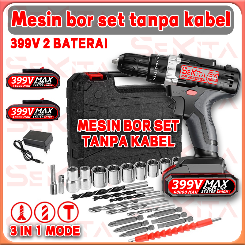 Jual Mesin Bor Bor Baterai Bor Listrik Bor Tanpa kabel Mesin Cordless ...