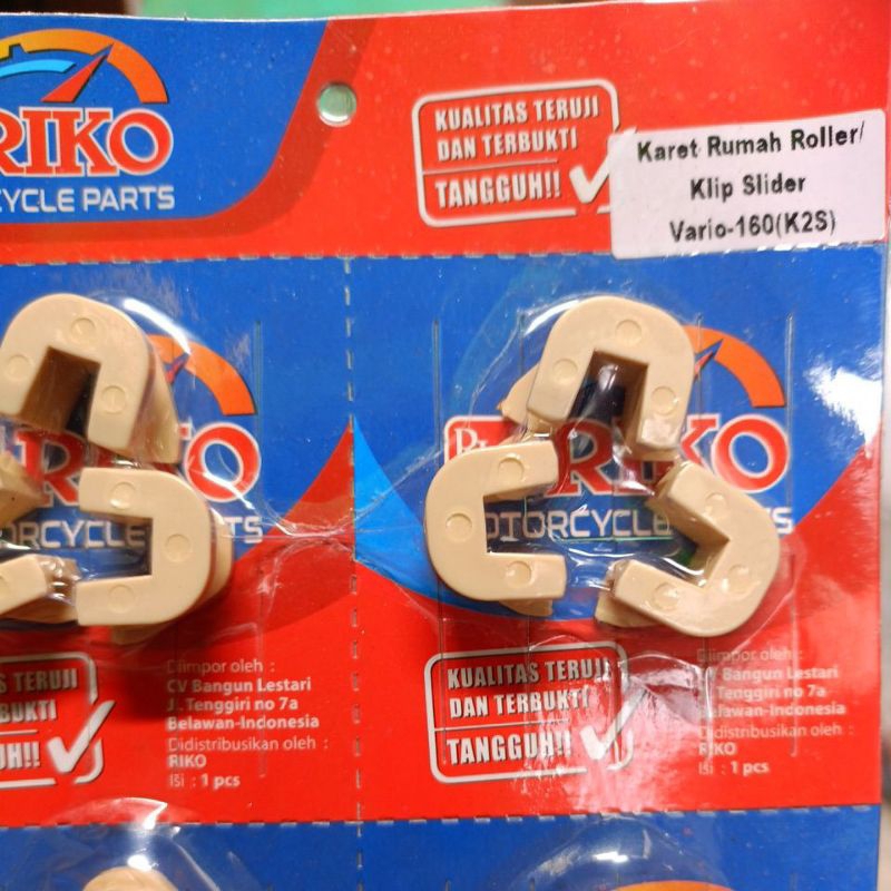 Jual KARET RUMAH ROLLER/ KLIP SLIDER VARIO160 K2S RIKO | Shopee Indonesia
