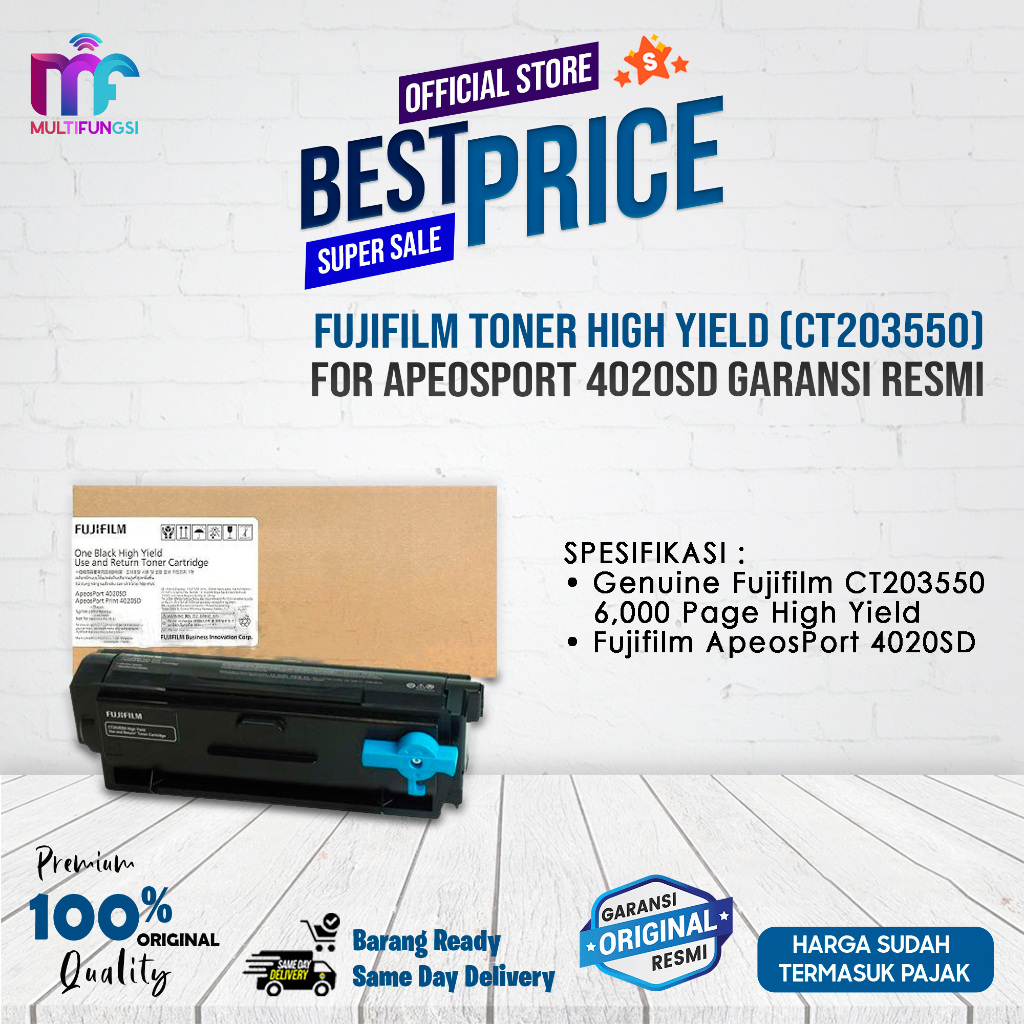 Jual FujiFilm Toner High Yield (CT203550) For Apeosport 4020SD Garansi ...