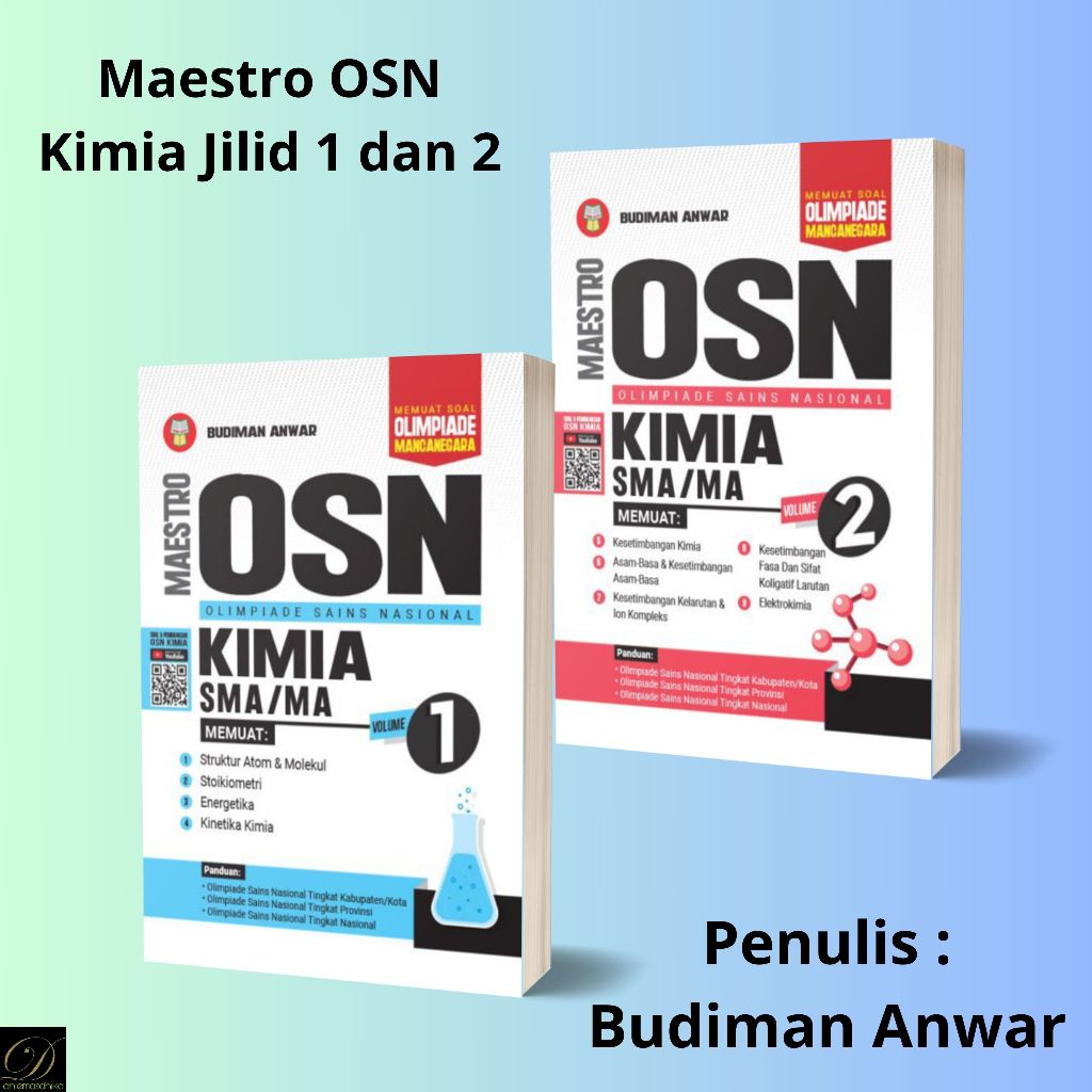 Jual Buku Maestro OSN/KSN Olimpiade Kimia SMA/MA Volume 1 dan 2 | Shopee Indonesia