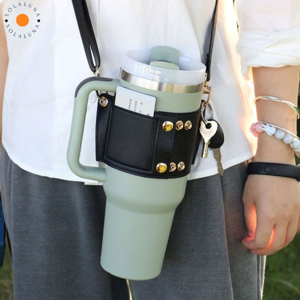 Jual Tali Botol Minum Leather STANLEY Strap Gantungan Botol Dengan Slot ...