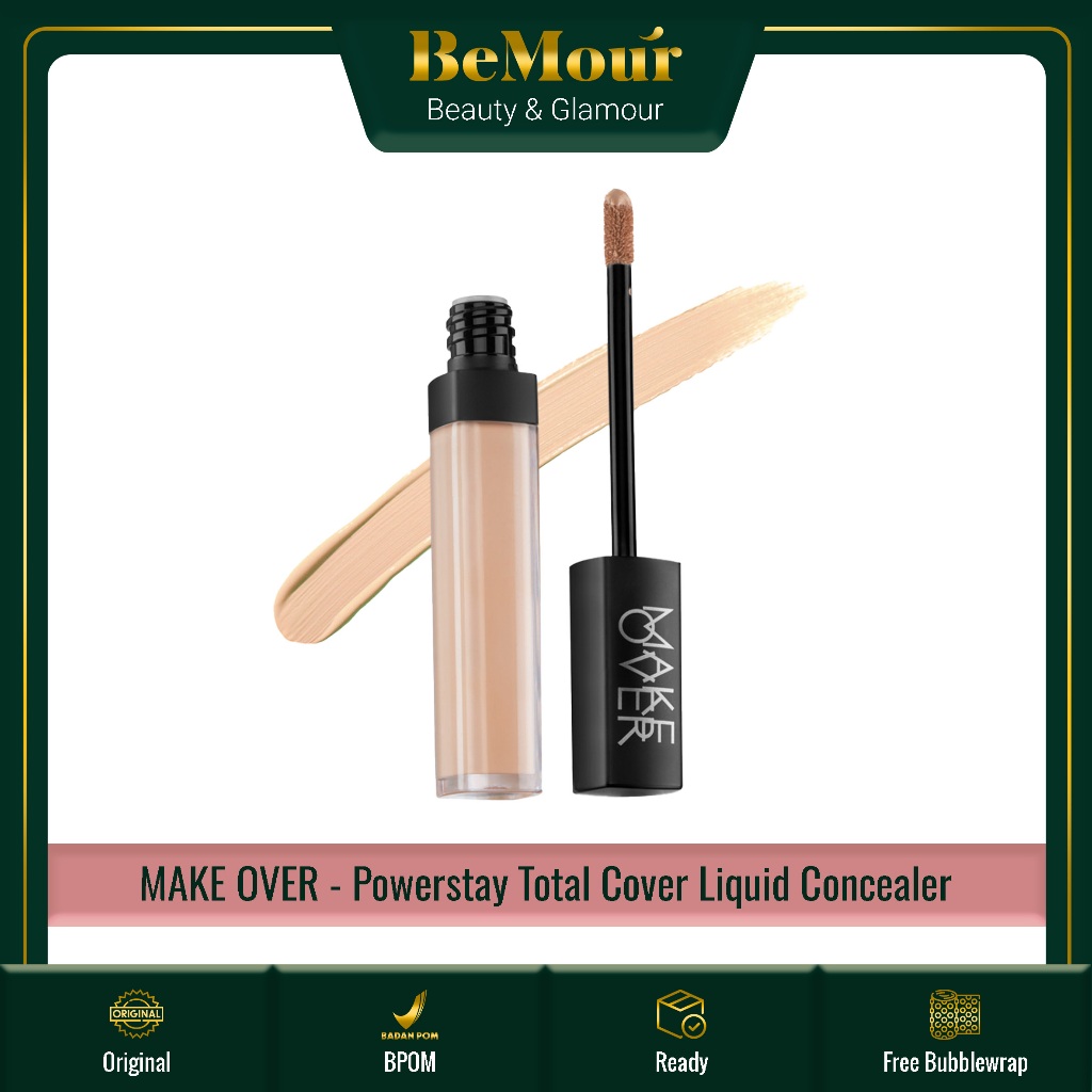 Jual MAKE OVER - POWERSTAY TOTAL COVER LIQUID CONCEALER ( 6.5 ml ...