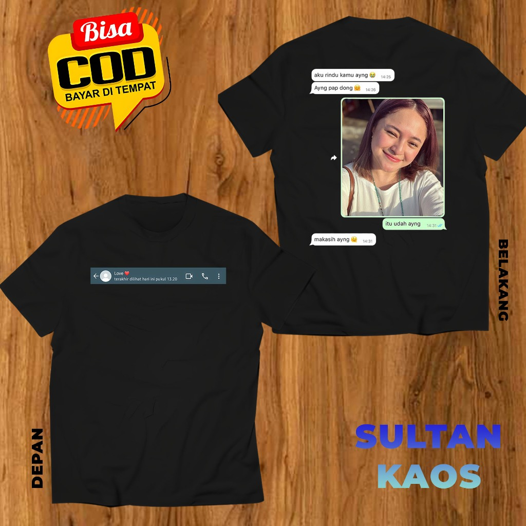 Jual Kaos Custom Whatsapp Chat Pacar - kaos Distro Murah Keren - Kaos ...
