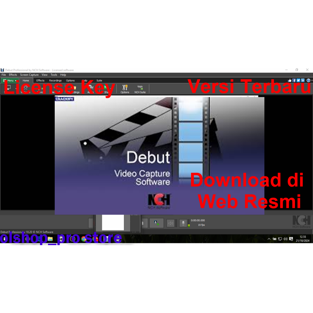 Jual License Key Debut Video Capture NCH | Shopee Indonesia