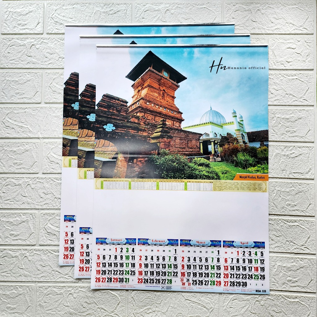 Jual KALENDER TAHUN 2025 3 LEMBAR MASJID CATURWULAN KALENDER TERBARU ...