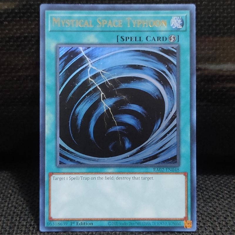 Jual Kartu Yugioh TCG Mystical Space Typhoon Common / Ultra Rare C / UR ORI RA02 NM | Shopee ...