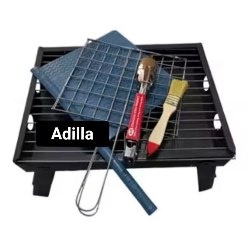 Jual Paket pemanggang bakar -bakaran sate / set alat panggang portable ...