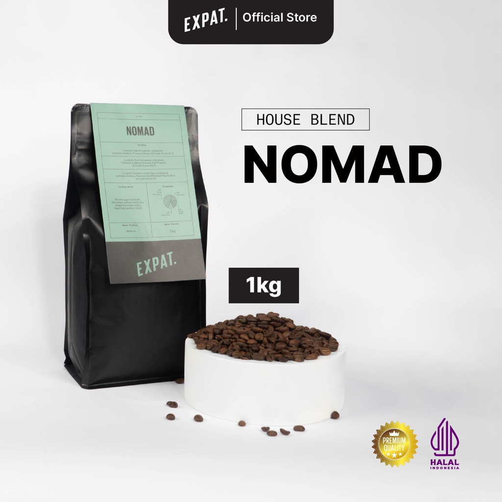 Jual Expat Roasters Specialty Coffee Nomad Espresso Blend Beans Biji ...