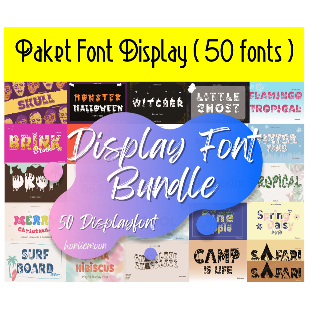 Jual Paket Font Display (50 fonts) | Shopee Indonesia